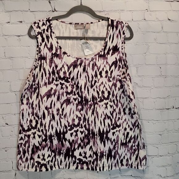 Chico's | Tops | Chicosoutletraleightankinpurplespicenwt | Poshmark